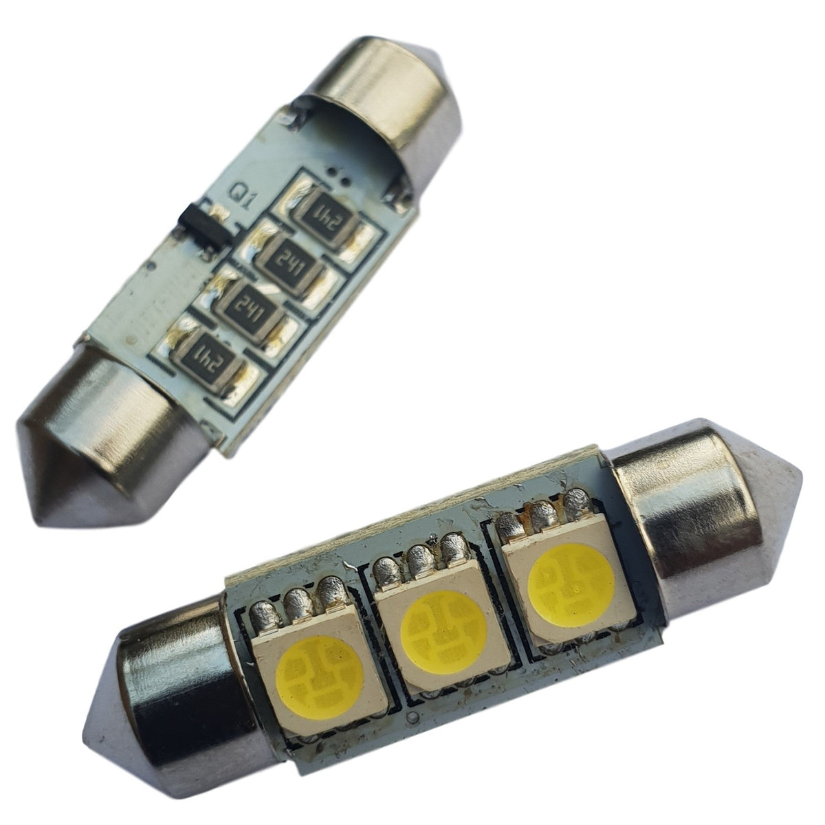 C5W 42mm 2 stuks | 3-SMD xenon wit 6500K | CAN-BUS | 12 Volt – LEDPLANET.NL